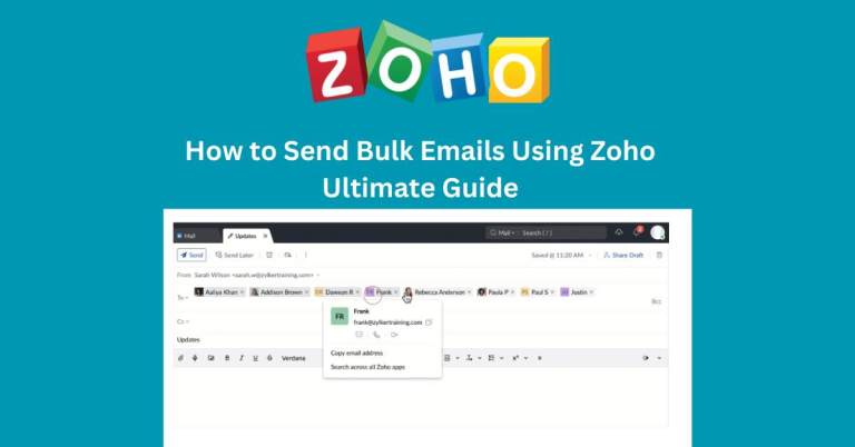 How to Send Bulk Emails Using Zoho: Ultimate Guide